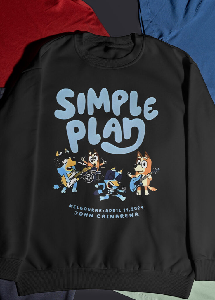 Bluey Simple Plan Shirts - Nazix Store